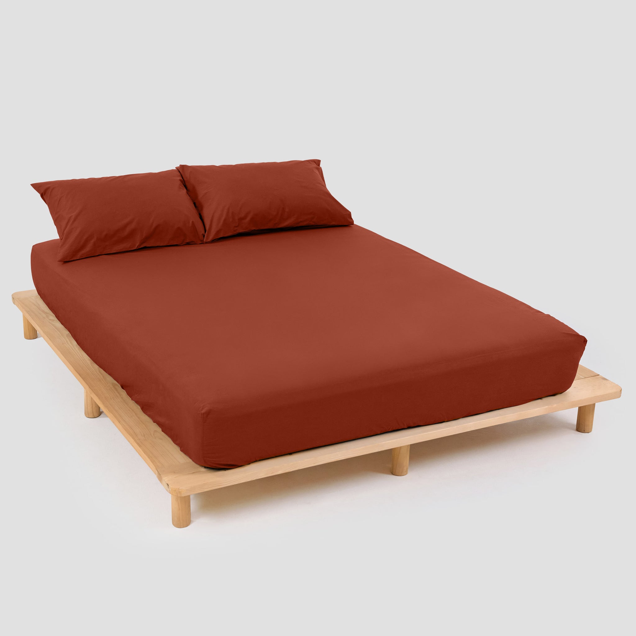 Crisp Clay Sheet Set | Organic Cotton Bed Sheets | SOJAO Singapore