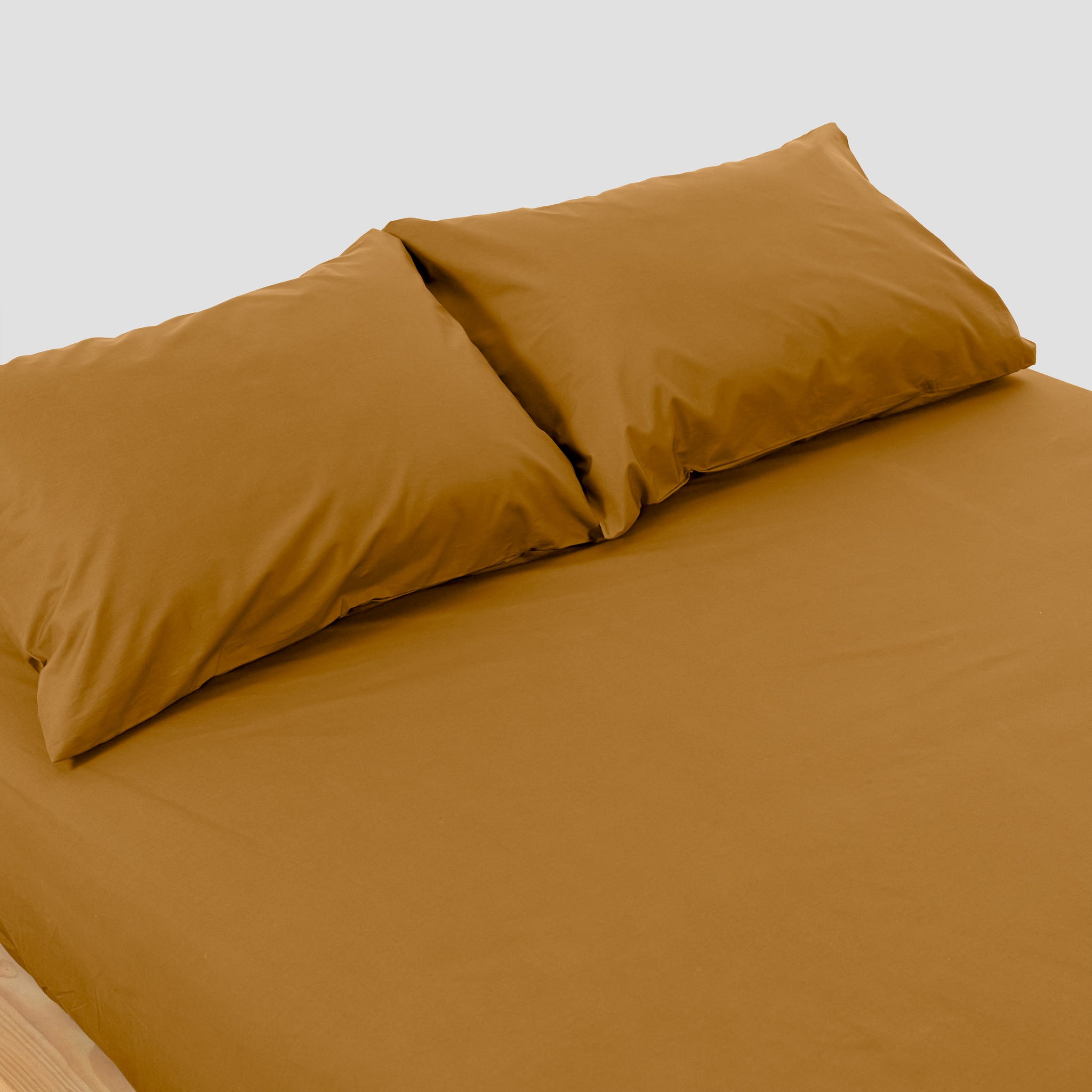 Crisp Mustard Fitted Sheet | Organic Cotton Bed Sheets | SOJAO Singapore