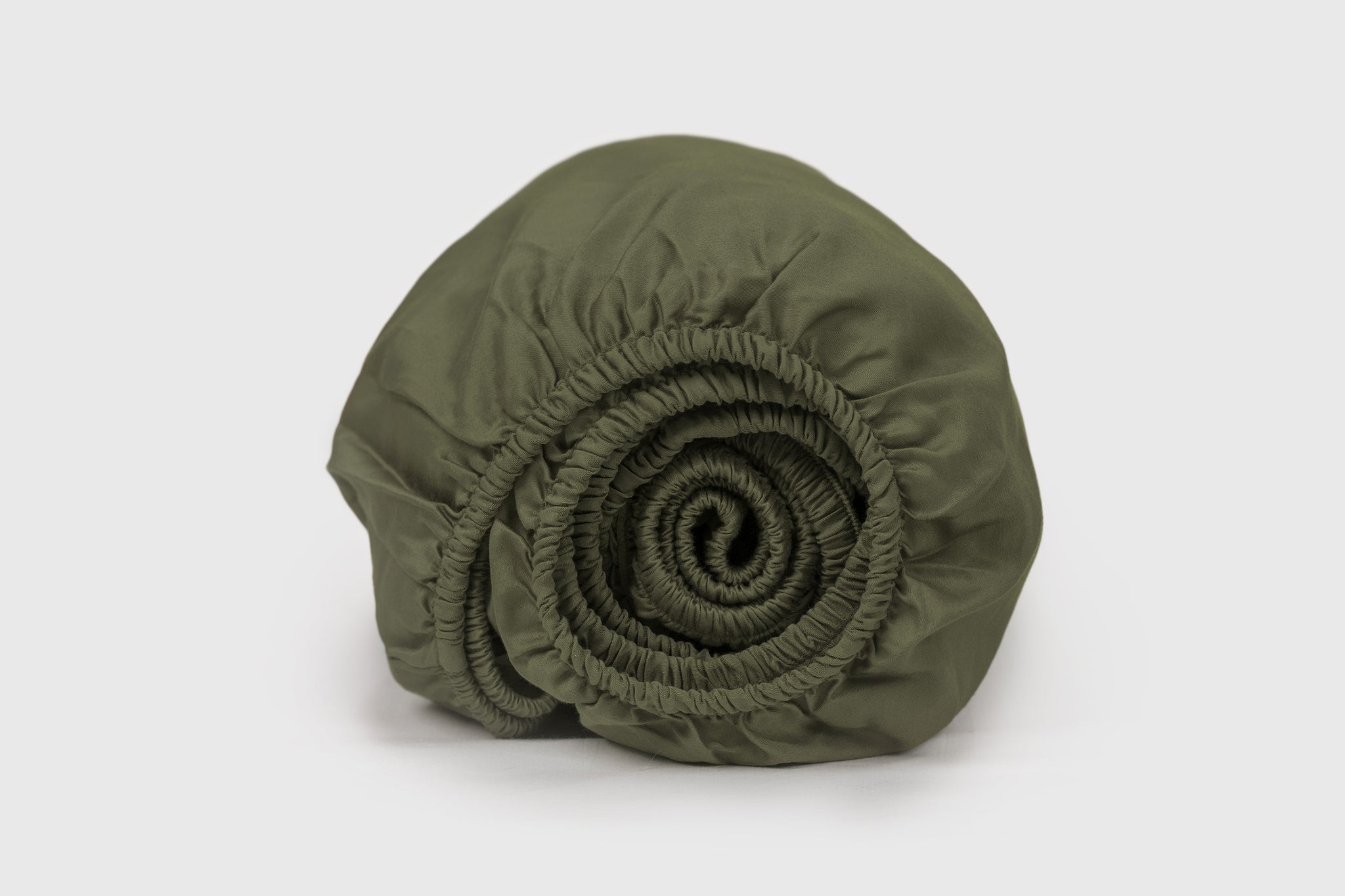 Crisp Olive Fitted Sheet | Organic Cotton Bed Sheet | SOJAO Singapore